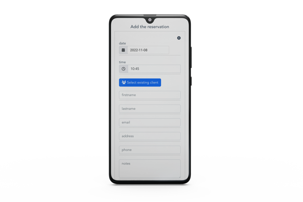 Salon Booking System Mobile Web App