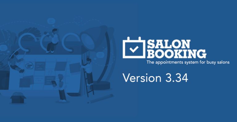 Salon Booking System 3.34 is now available - check it out