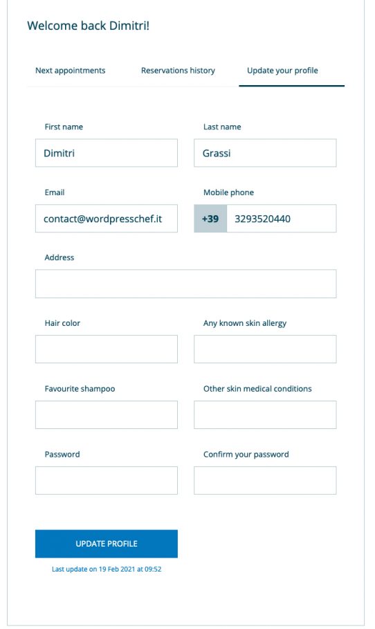 How to create a “customers consultation form” with Salon Booking System