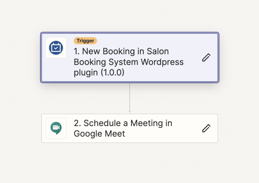 Arrange a Google Meet with Salon Booking System using Zapier - Salon ...