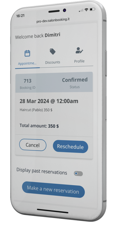 Salon Booking System | Appointment Scheduling App