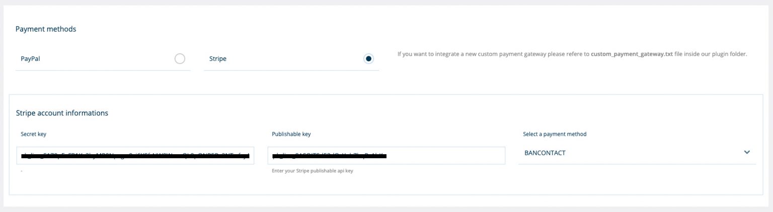 Bancontact payment method - for Salon Booking System plugin