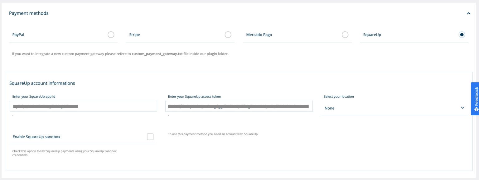 Square payment method and POS - Salon Booking System, the appointment ...